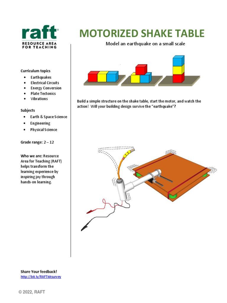 688 Motorized Shake Table | PDF | Earthquakes | Pipe (Fluid Conveyance)