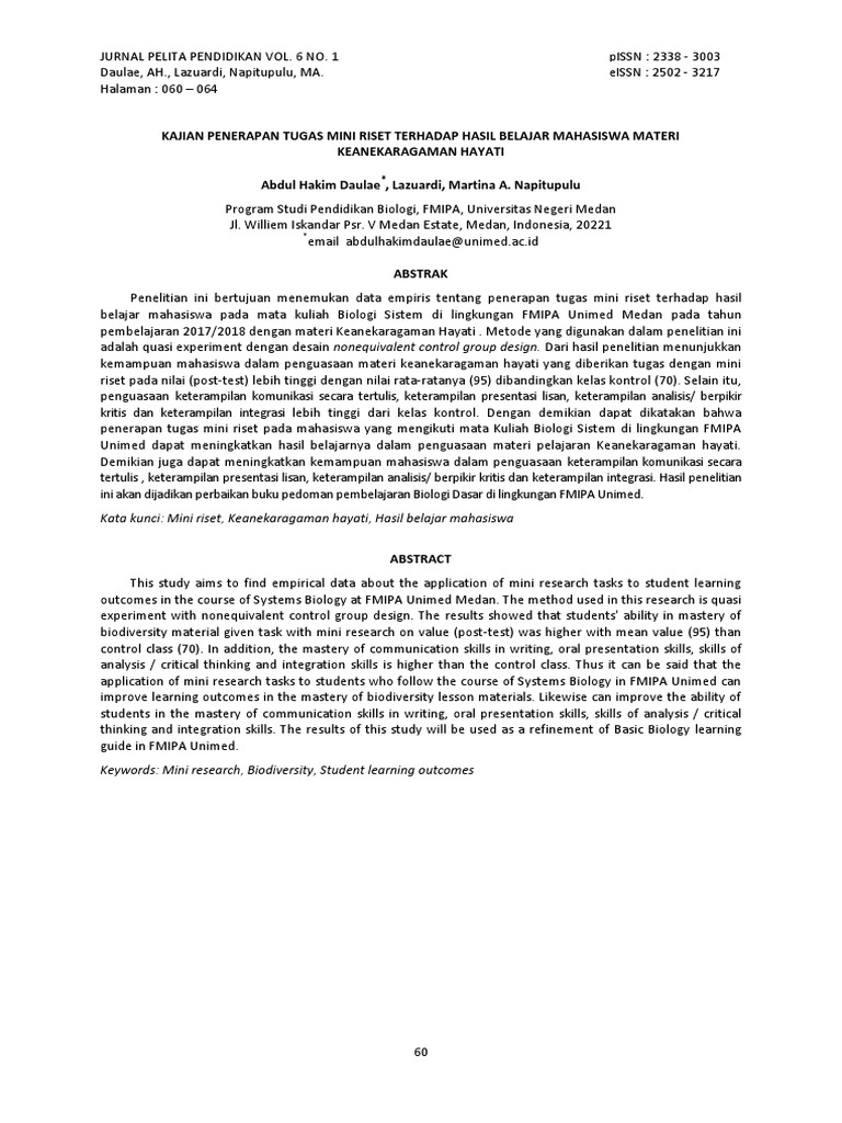 Mini Riset Tingkatkan Hasil Belajar | PDF | Karier & Perkembangan