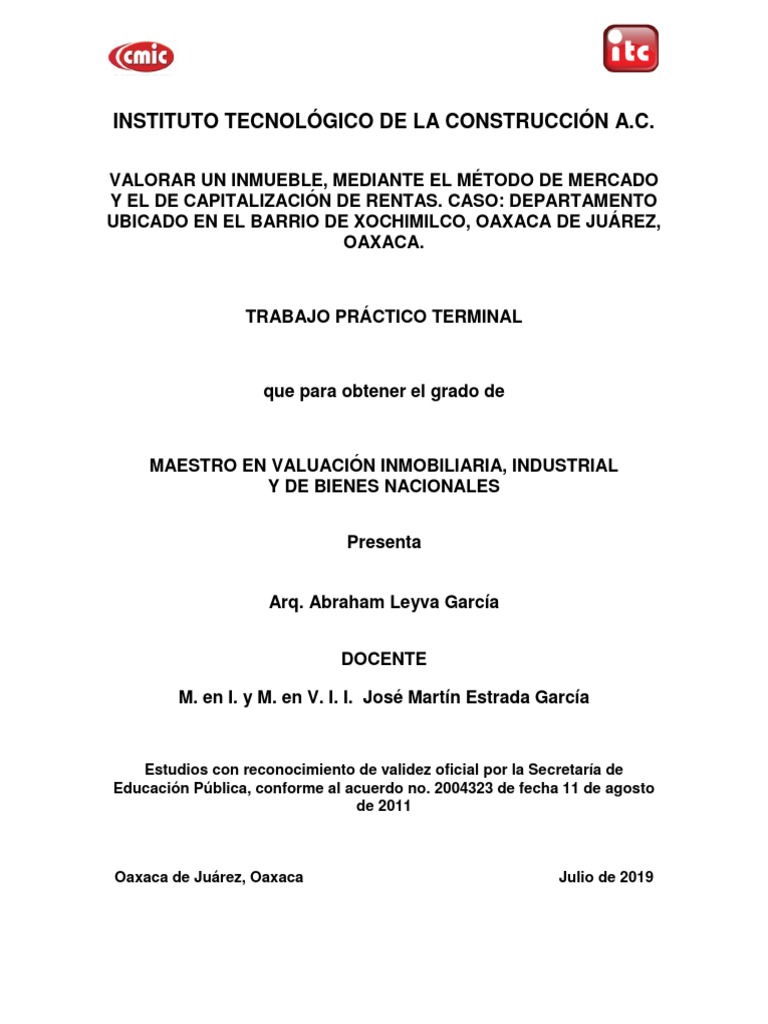 Abraham Leyva García | PDF | Condominio | Valoración (Finanzas)