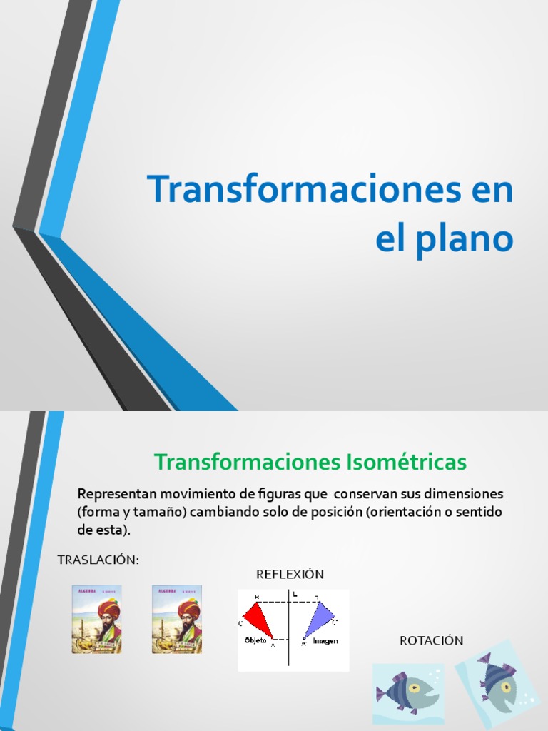 Transformaciones geométricas isométricas | PDF | Sistema de coordenadas ...
