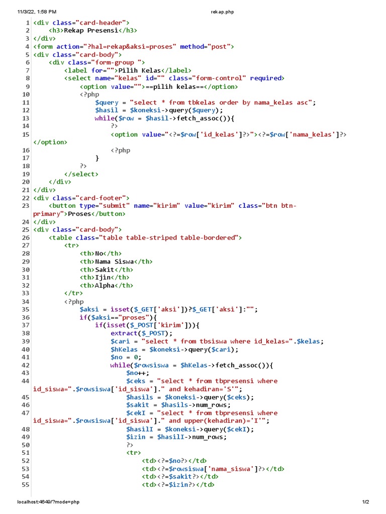 Rekap PHP | PDF