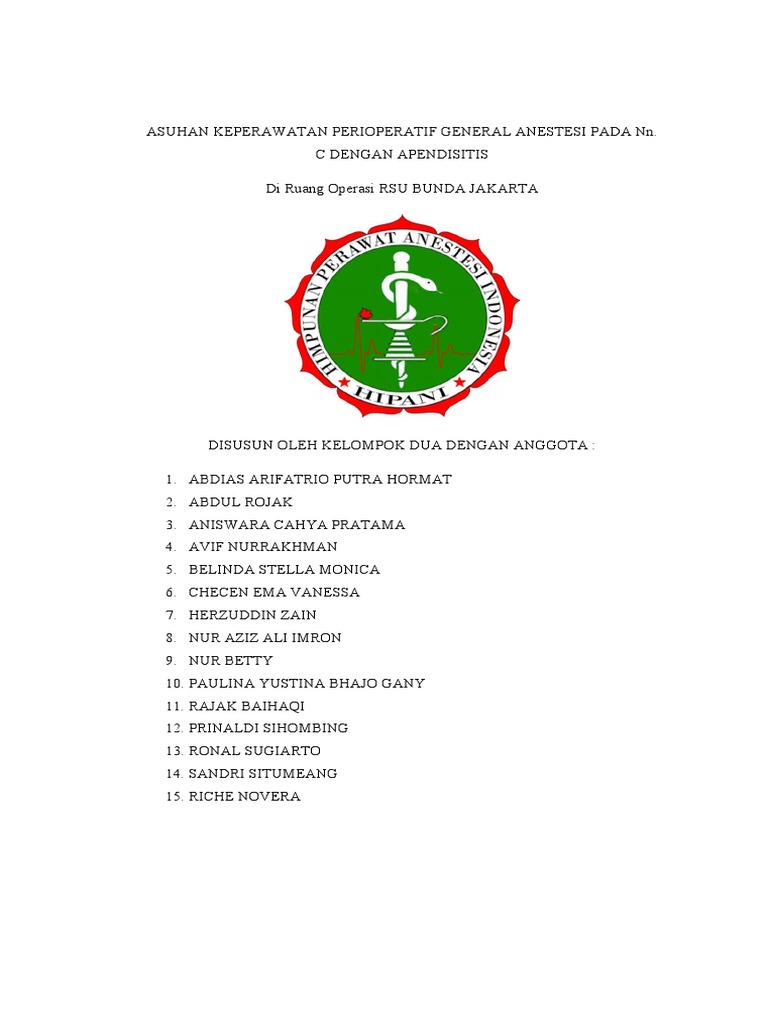 Anestesi Umum | PDF