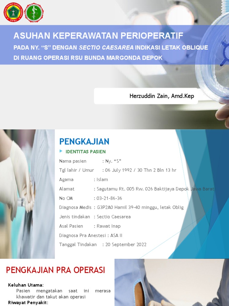 Askep SC Presentasi Zain | PDF