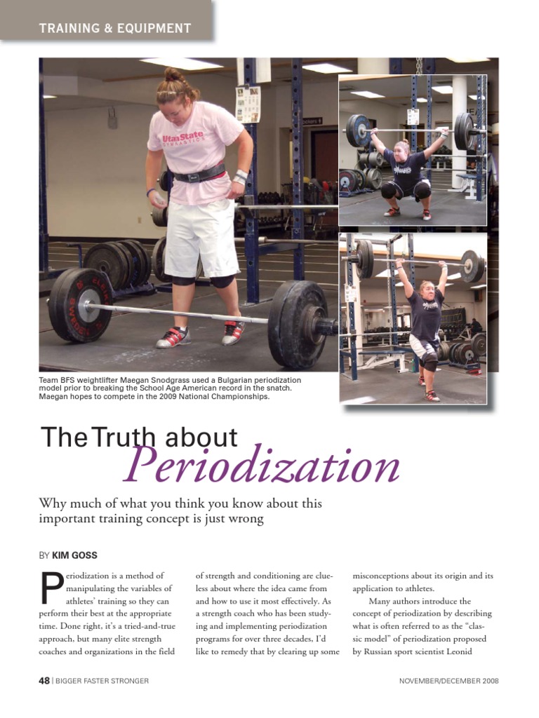 Understanding Matveyev's Periodization Model | PDF | Strength Training ...