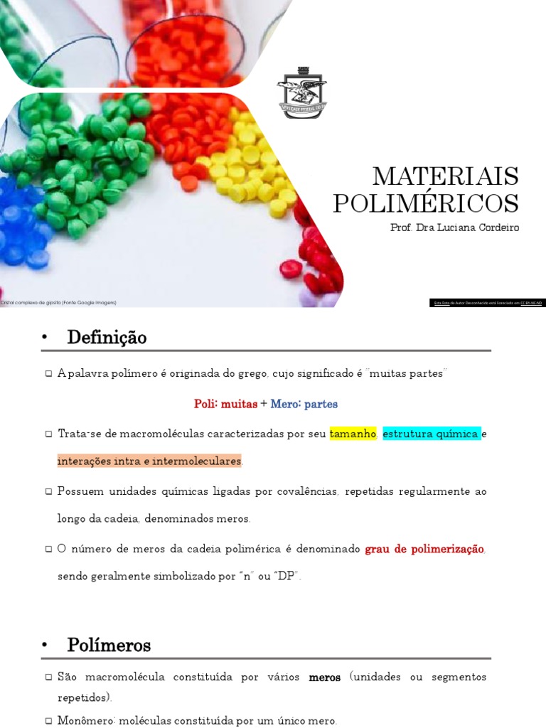 Materiais Poliméricos | PDF | Polímeros | Polimerização