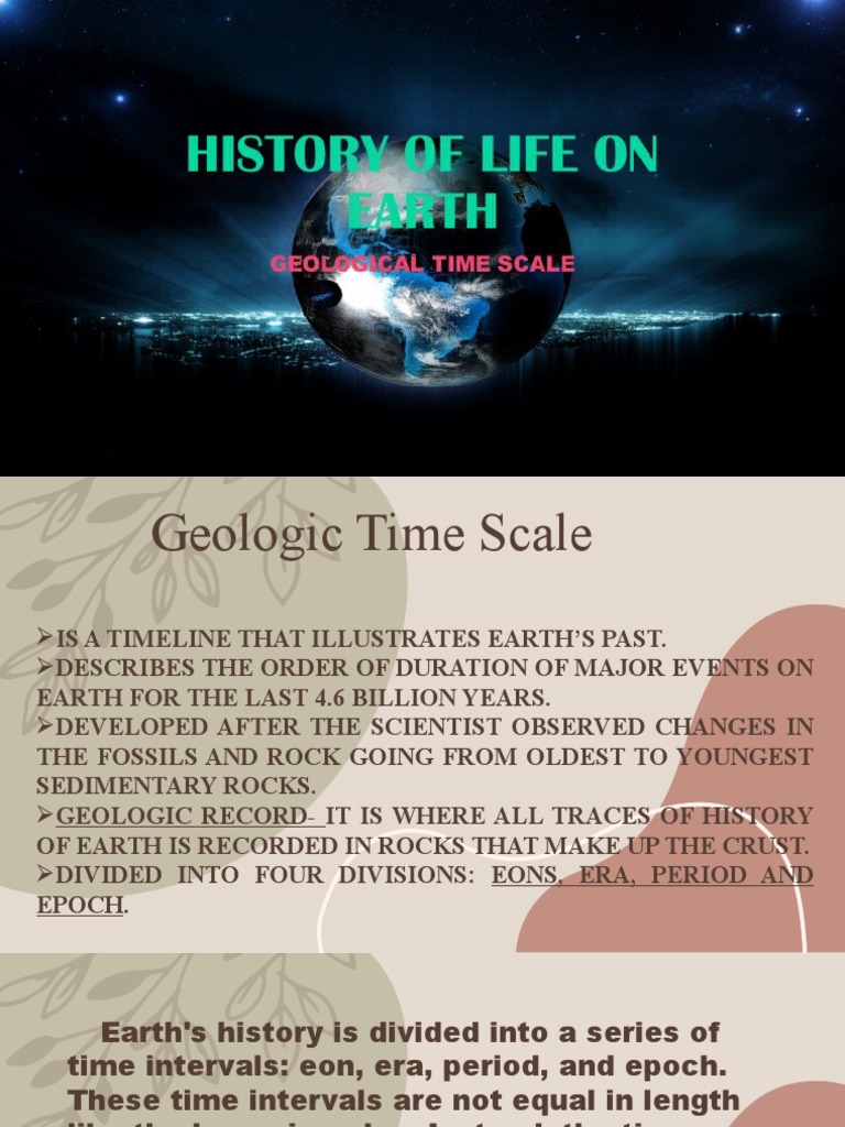 History of Life | PDF | Geologic Time Scale | Global Natural Environment