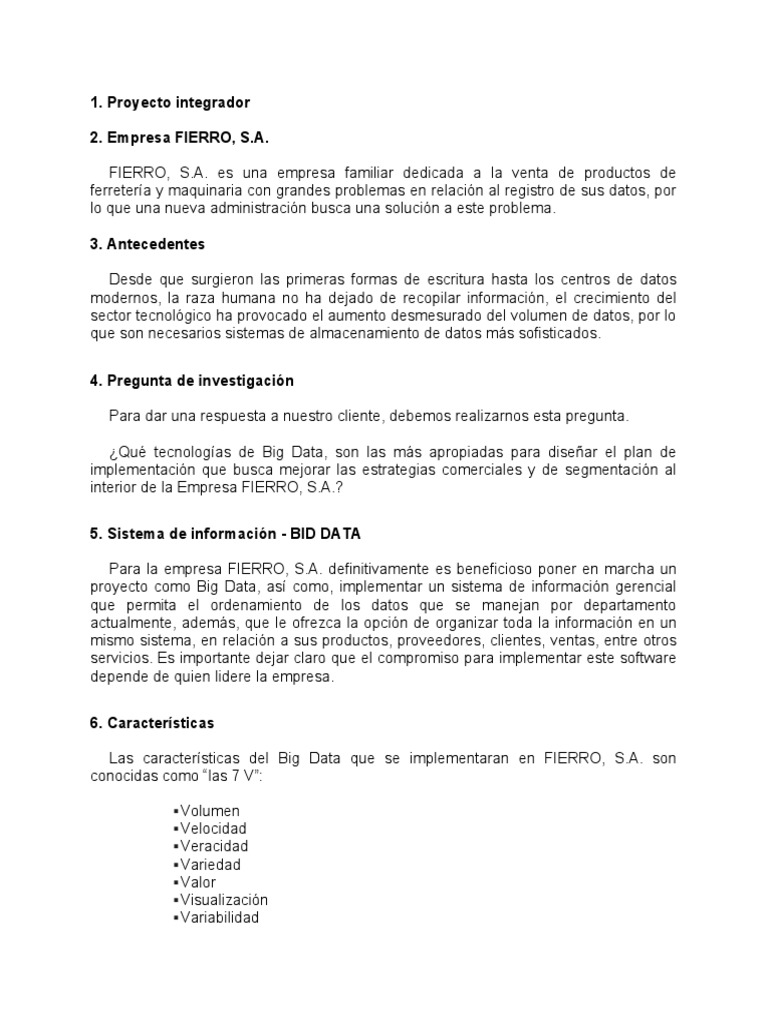 Pecha Kucha | PDF | Planificación de recursos empresariales | Big Data
