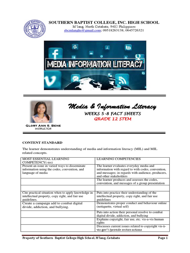 Mil Week 5 8 Fact Sheets | PDF | Copyright | Intellectual Property