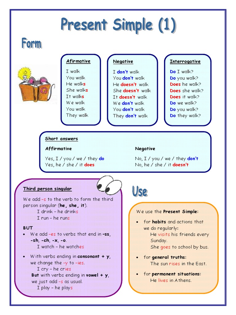 PRESENT SIMPLE, Superguay | PDF | Syntax | Linguistics