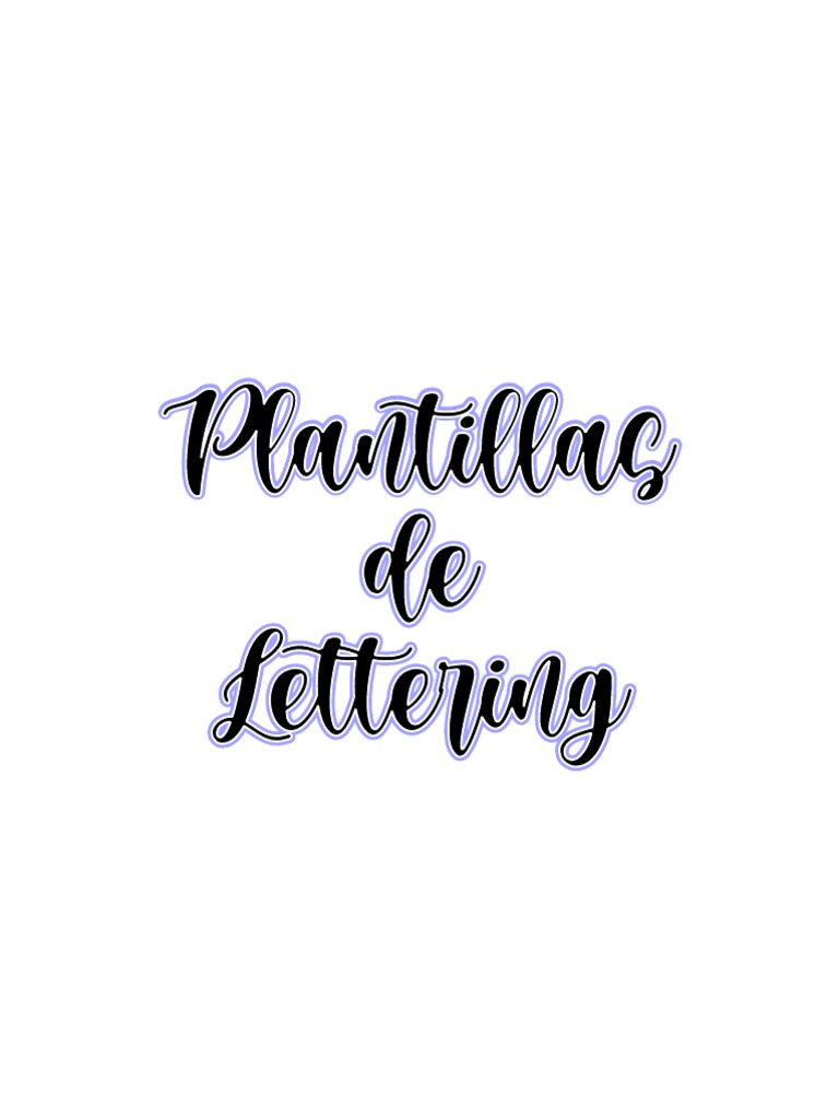 Plantillas de Lettering | PDF