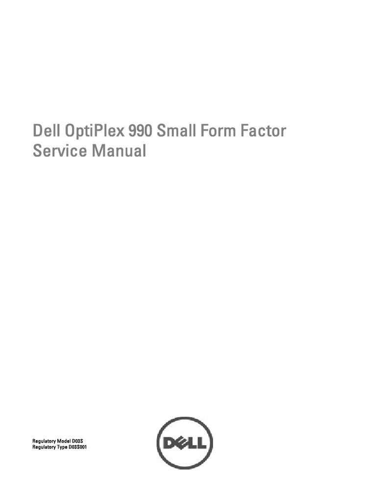 Optiplex-990 Service Manual2 En-Us | PDF | Bios | Booting