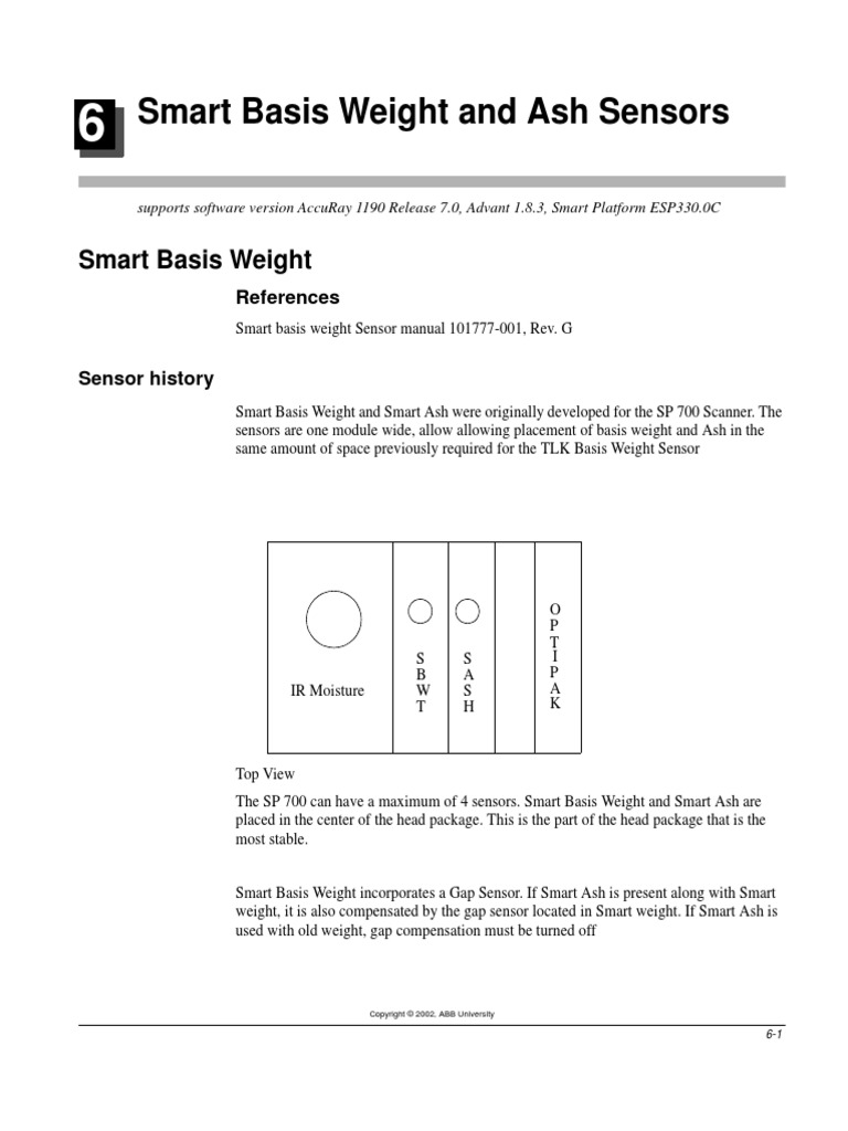 C232ch6 - Smart Basis Weight and Ash Sensors | PDF | Vacuum Tube | Sensor