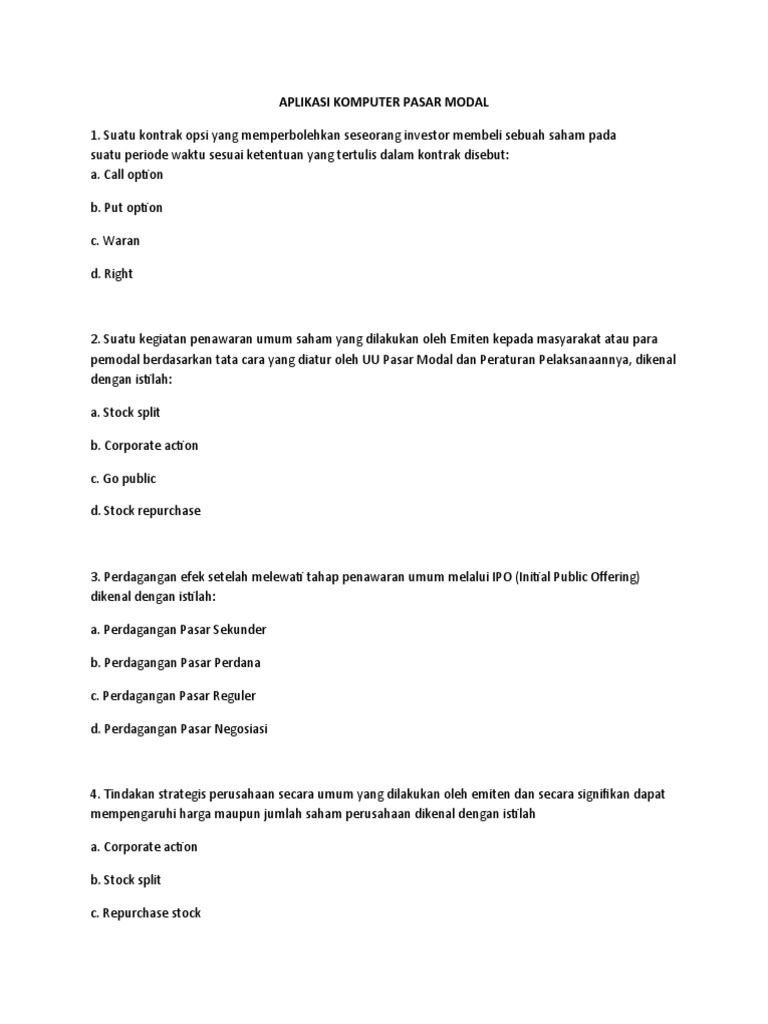 Latihan Soal Aplikom | PDF