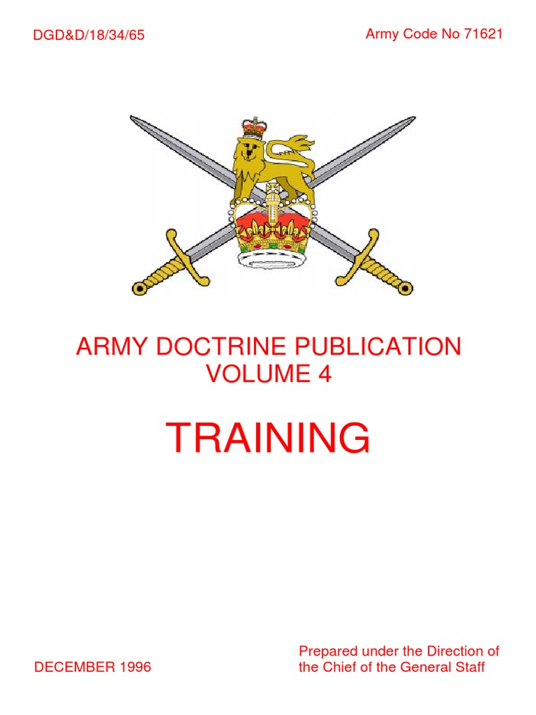 Army Docrine - Training | PDF | Military Doctrine | Competence (Human ...