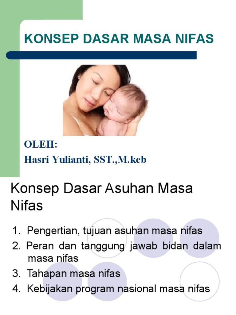 KONSEP DASAR MASA NIFAS - Hasri | PDF