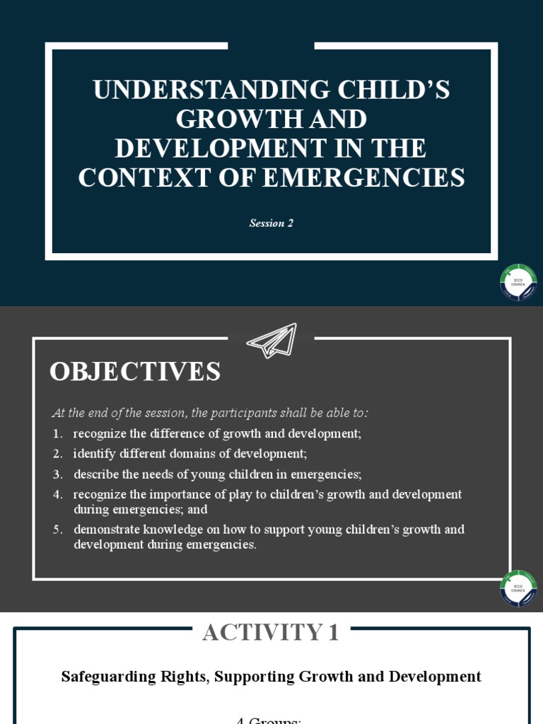 Session 2 Understanding Growth and Development | PDF | Child ...