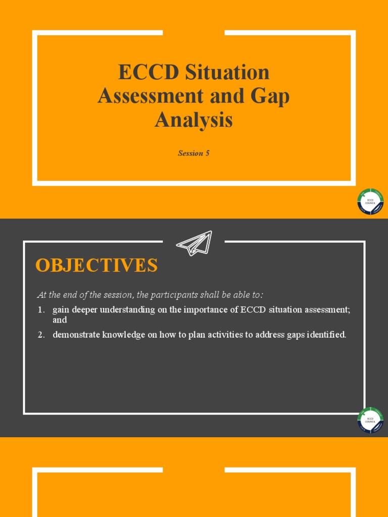 Session 5 ECCD Situation Assessment and Gap Analysis (Oct 2021) | PDF ...