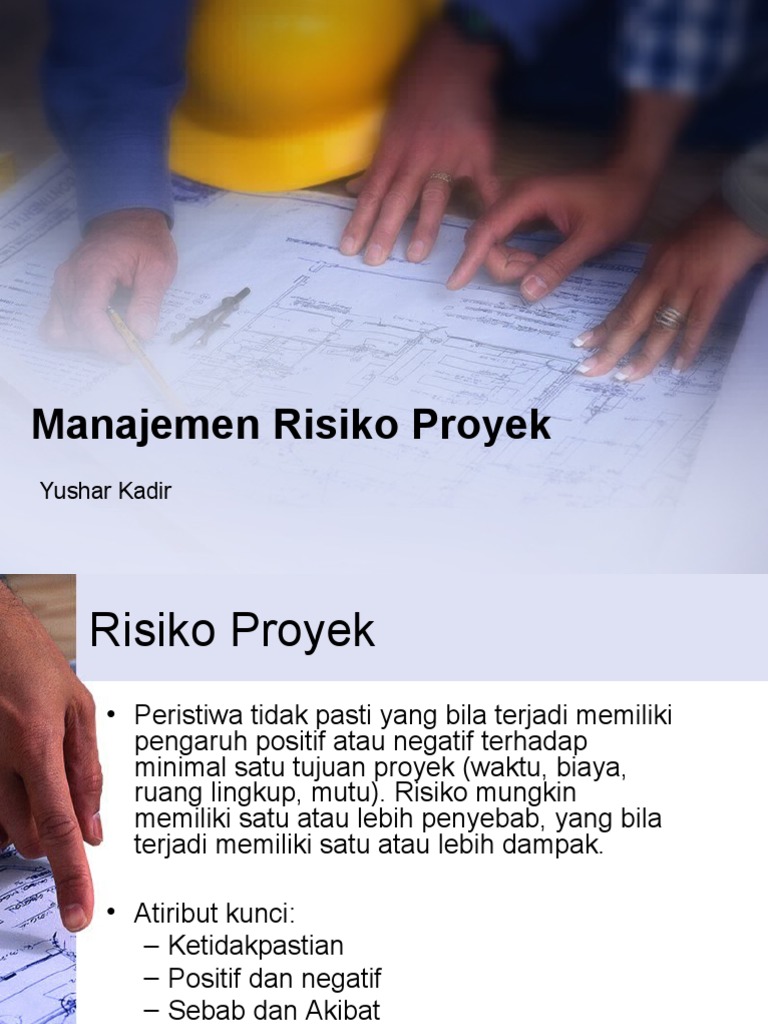 Manajemen Risiko Proyek Pdf