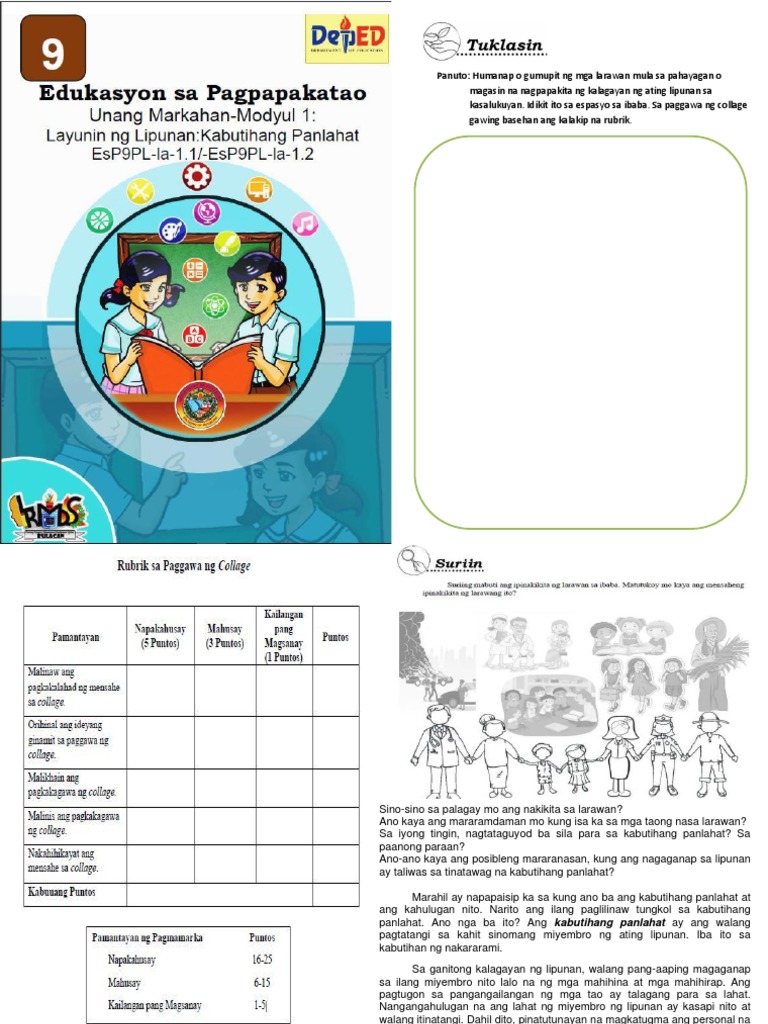 Esp 9 Module 1 | PDF