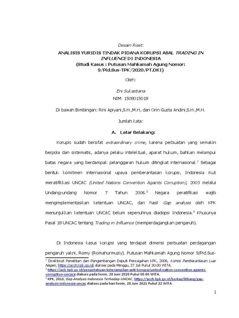 Desain Riset Eni Sukastiana (1508015018) | PDF