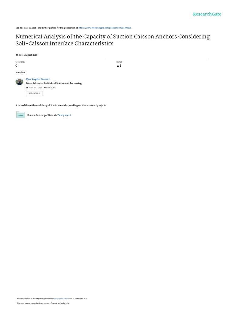 Suction Caisson Anchor Analysis | PDF | Deep Foundation | Offshore Wind ...