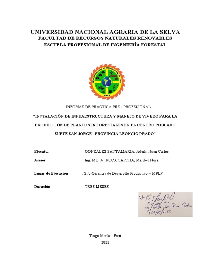Informe PPP 7 | PDF | Los bosques | Ingeniería