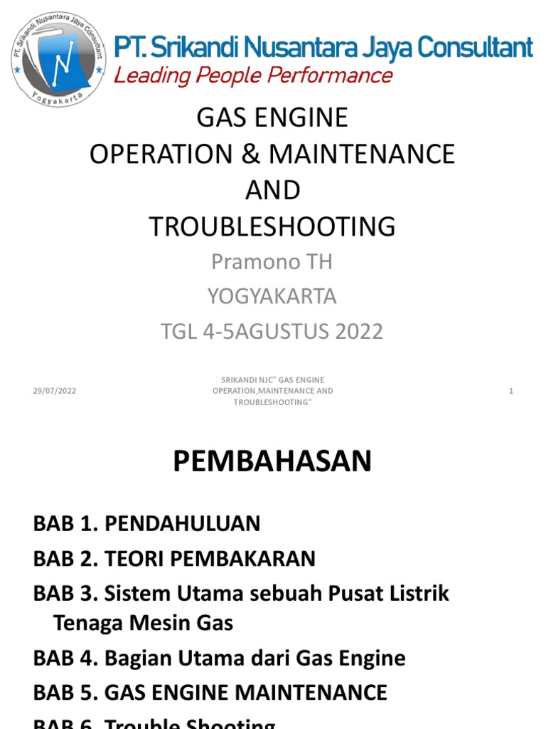Materi Gas Engine | PDF