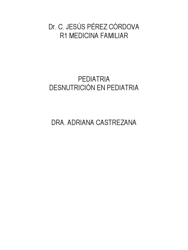 Desnutrición Pdf Desnutrición Dieta