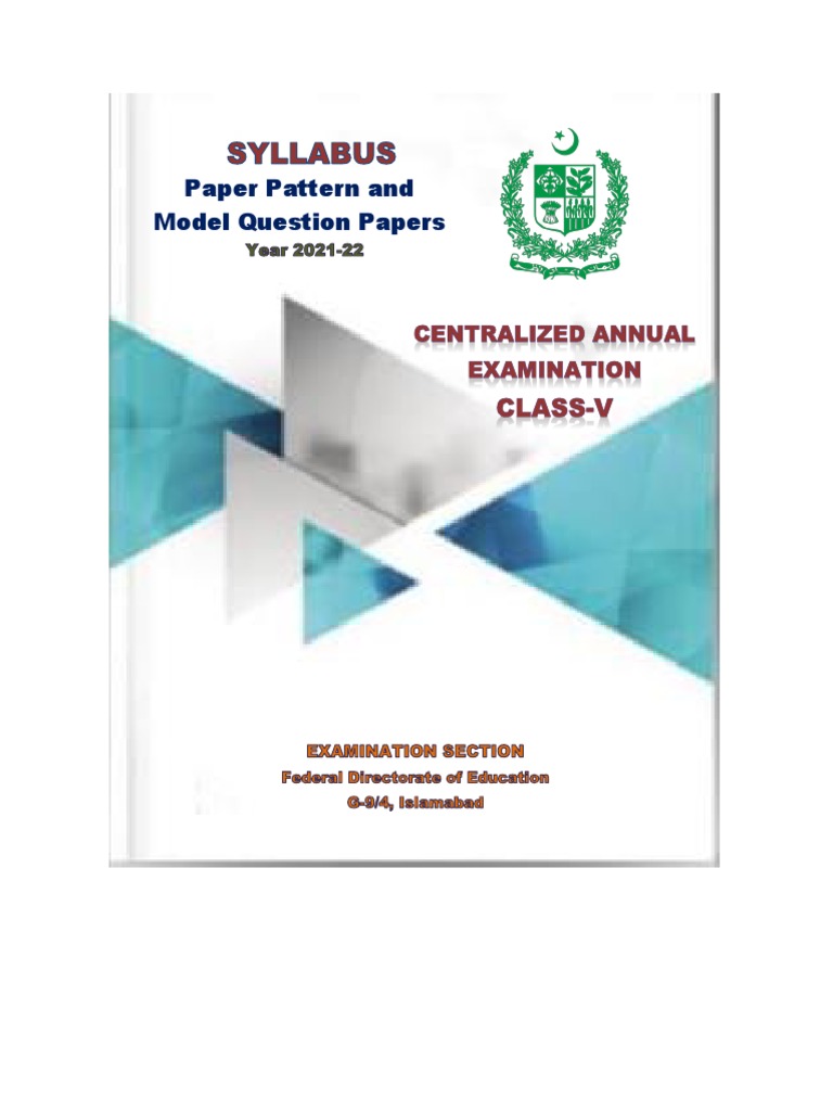 Class V Exam Paper Patterns & Questions | PDF | Seed