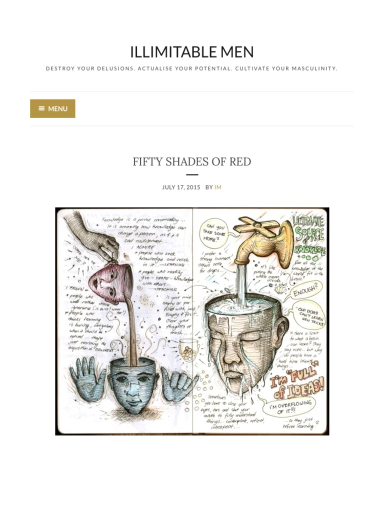 Fifty Shades of Red - Illimitable Men | PDF | Sadomasochism | Marriage