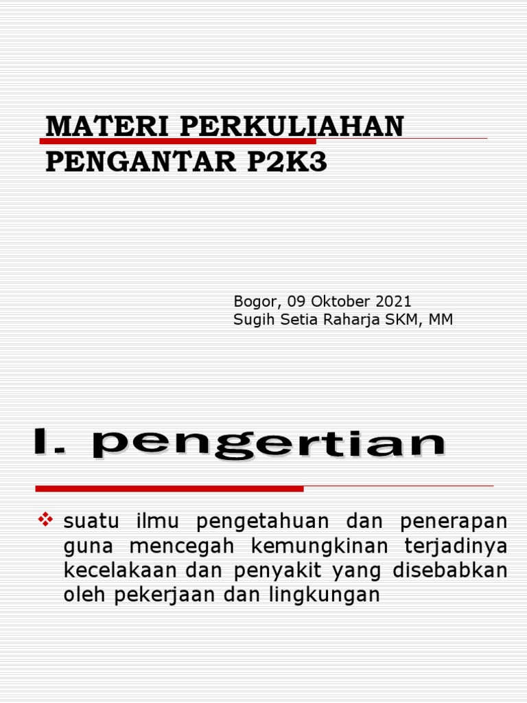 Materi P2K3 | PDF