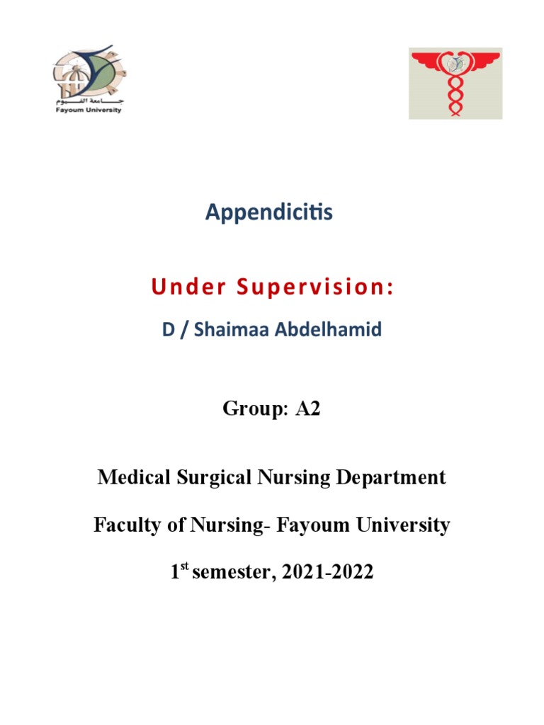 Appendicitis | PDF | Medical Specialties | Clinical Medicine