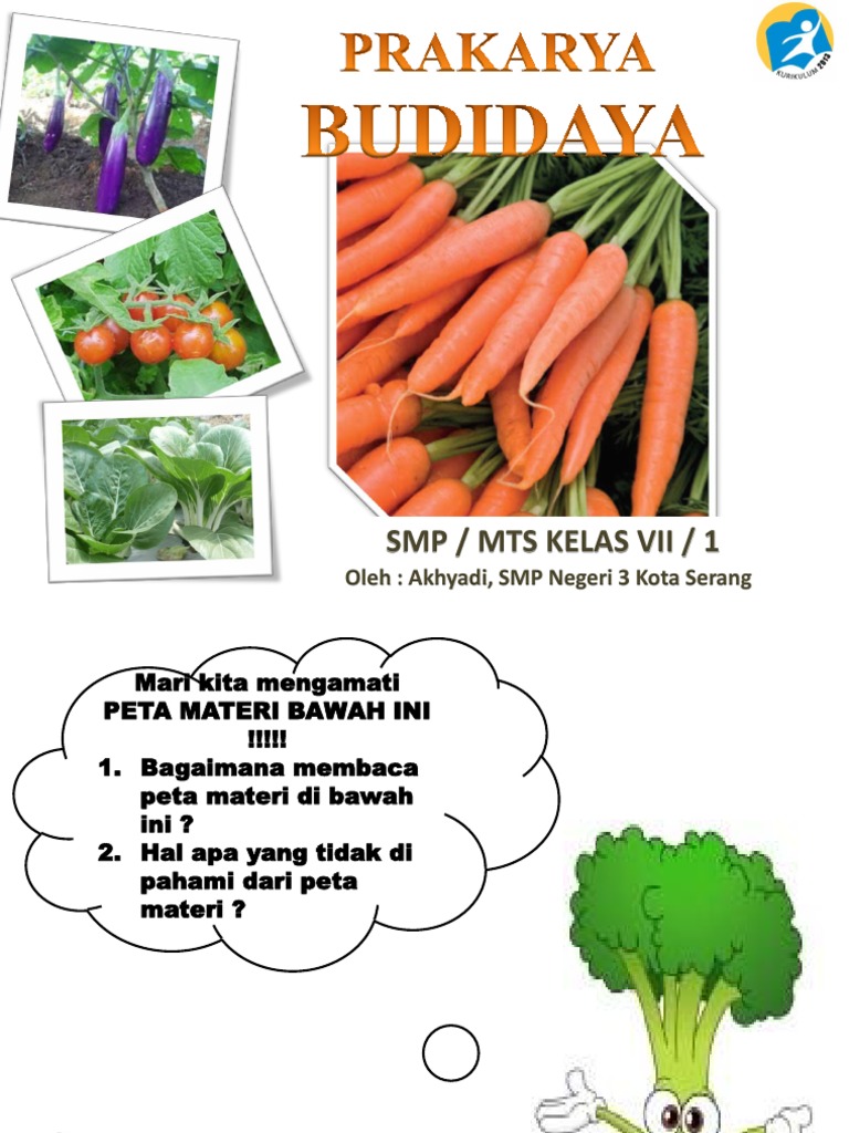 Prakarya Kelas 7 Budidaya | PDF | Griya & Taman