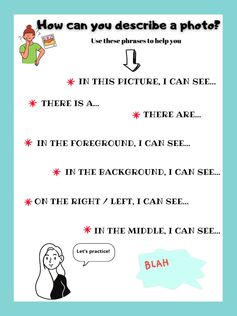 How Can You Describe A Photo | PDF | Self-Improvement | Language Arts ...