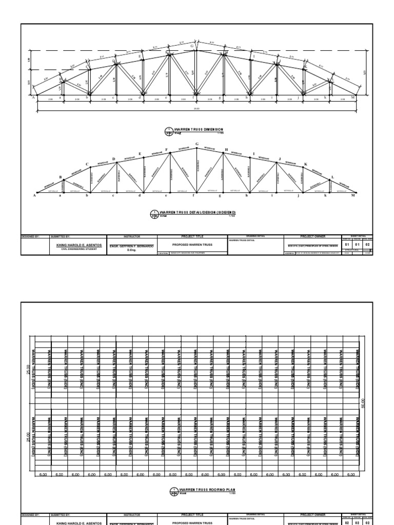 Plate 1 Truss Design Figure | PDF | Civil Engineering | Economic Sectors