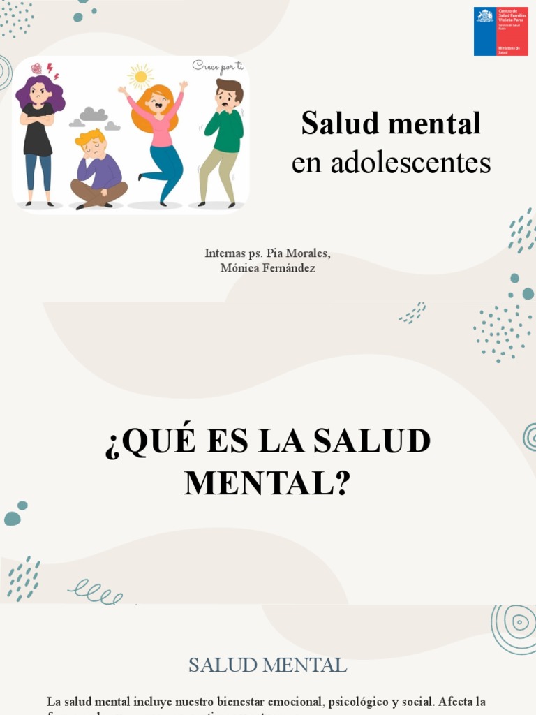 Salud Mental en Adolescentes | PDF | Salud mental | Adolescencia