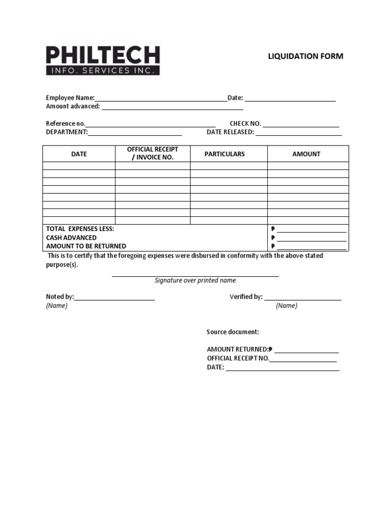 Liquidation-Form Draft | PDF