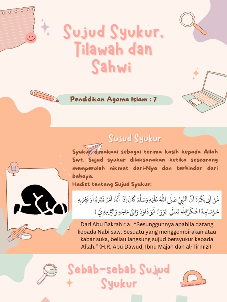 Sujud Syukur, Tilawah Dan Sahwi | PDF | Agama & Spiritualitas