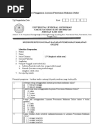 Formulir Kuesioner FFQ Semi Kuantitatif | PDF | Kesehatan Holistik