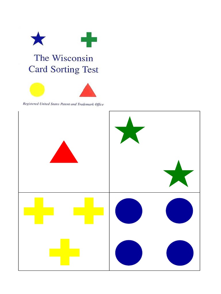 Tarjetas Test de Wisconsin | PDF