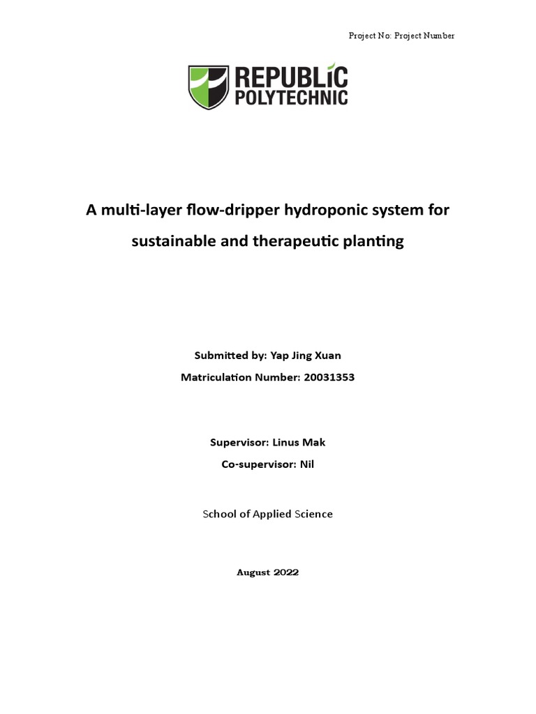 FYP Report Template - RP - SAS (JX) | PDF | Personal Protective Equipment | Sustainability