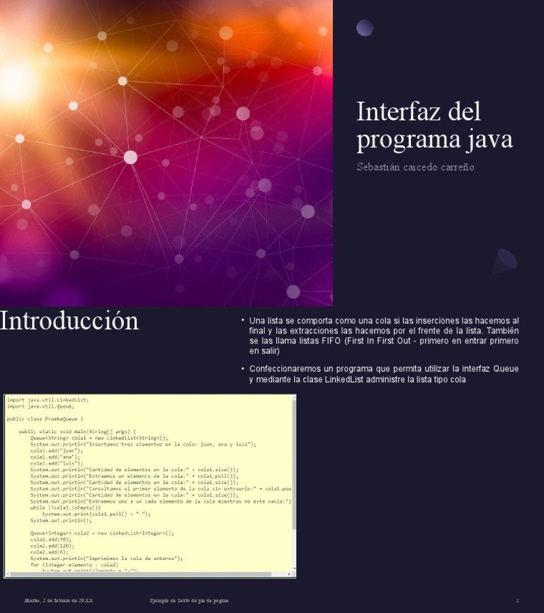 Interfaz Del Programa Java | PDF | Informática