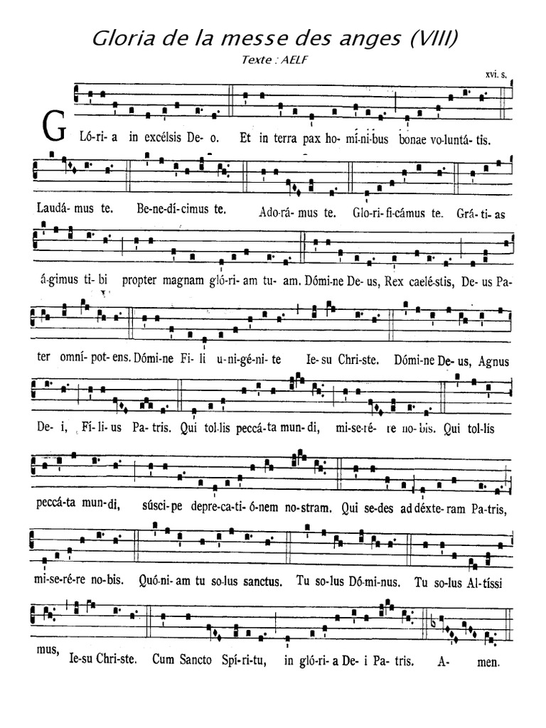 Gloria - Messe Des Anges VIII | PDF