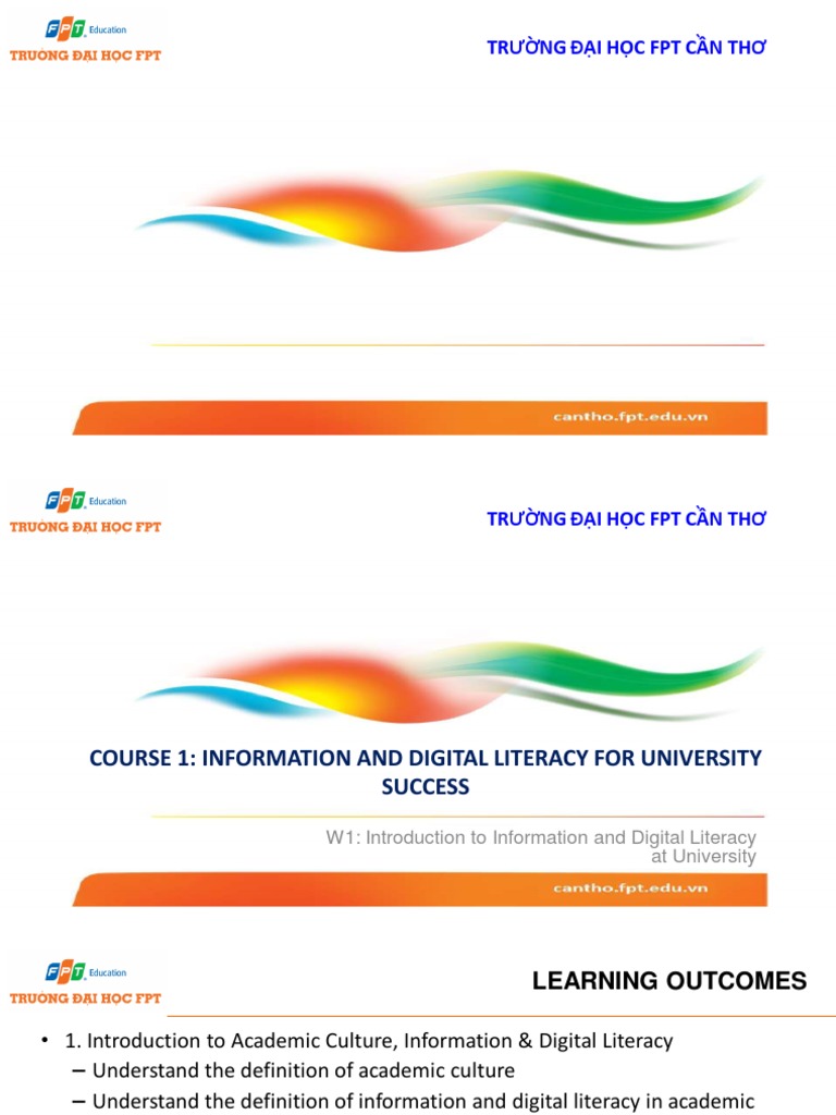 Introduction to Information and Digital Literacy for University Success ...