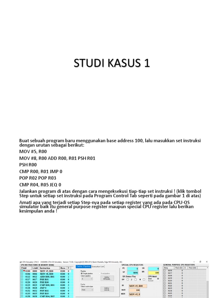 Tugas Cpu Simulator | PDF | Griya & Taman | Teknologi & Rekayasa