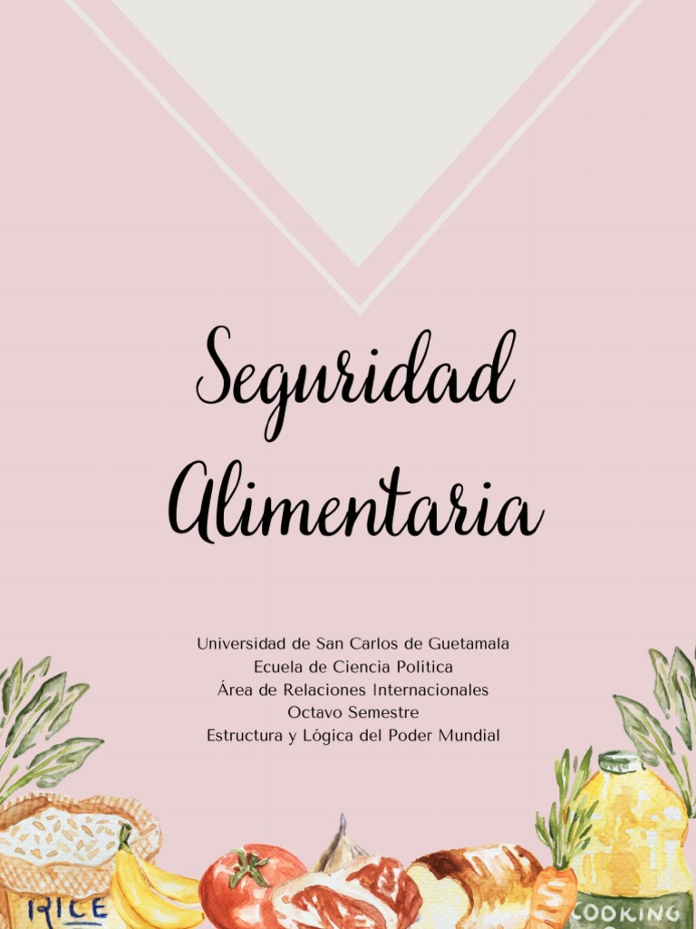 Manual de Seguridad Alimentaria | PDF | Seguridad alimentaria | Alimentos