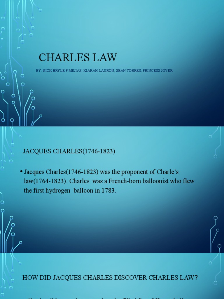 Charles Law | PDF | Gases | Physical Chemistry