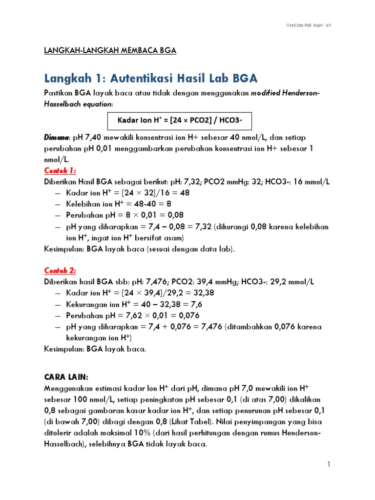 Tiga Langkah Mudah Membaca Bga | PDF | Sains & Matematika