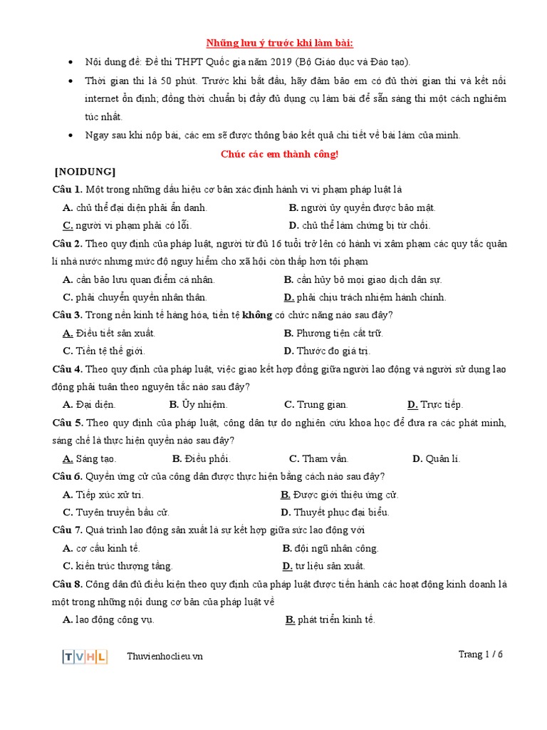 GDCD Ma de 303 2019 | PDF