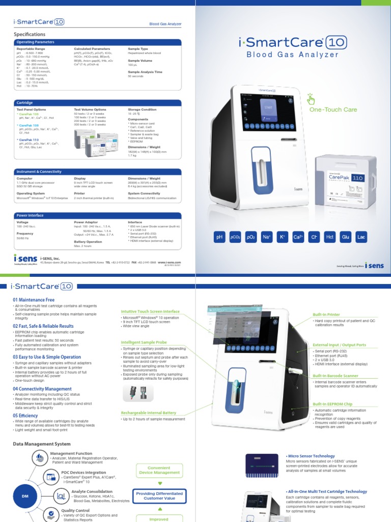 I-Smart - Care 10 - 2022 | PDF | Image Scanner | Sensor